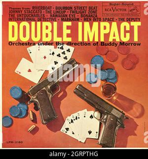 Impact - Vintage Soundtrack Vinyl Album Stock Photo - Alamy