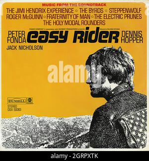 Easy Rider - Movie Soundtrack - Vintage vinyl album cover Stock Photo ...