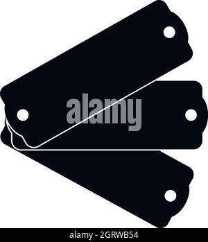Three tags icon, simple style Stock Vector Image & Art - Alamy