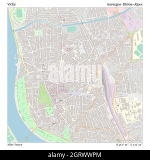 MAP OF VICHY FRANCE Stock Photo - Alamy