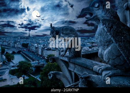 Notre Dame de Paris Vampire Stock Photo - Alamy