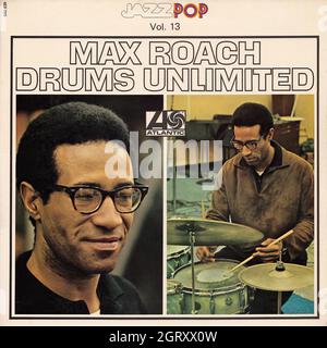 Max Roach - Drums unlimited - Vintage vinyl record cover Stock Photo ...