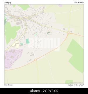 Map of Orne in France Stock Photo - Alamy