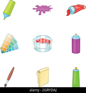 Art and craft line icons collection. Handiwork, Creation, Design, Skill ...