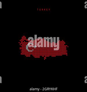 Turkey map and flag isolated on white background Stock Photo - Alamy