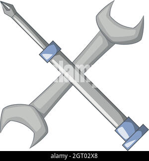 Cross screwdriver cartoon vector illustration isolated Stock Vector ...