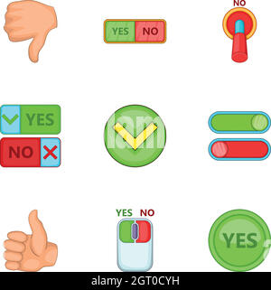 Check up icons set, cartoon style Stock Vector Image & Art - Alamy
