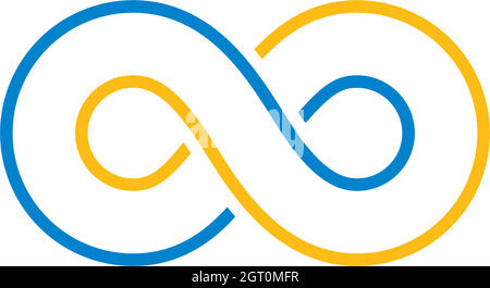Infinity Design Vector icon illustration Logo template design Stock ...
