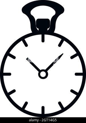 Stopwatch Simple vector icon. Illustration symbol design template for ...