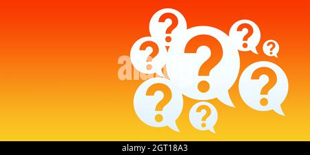 Multi colored Question marks Stock Photo - Alamy