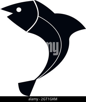 Fish Simple vector icon Stock Vector Image & Art - Alamy
