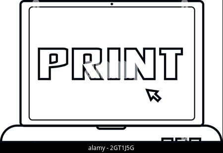 Office xerox icon, outline style Stock Vector Image & Art - Alamy