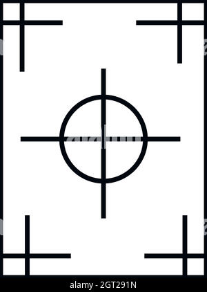 Basketball field linear icon. Thin line illustration. Contour symbol ...