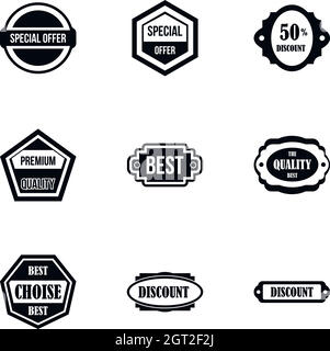 Badge Simple vector icon. Badge icons for your business project Stock ...