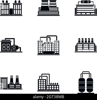 Production icons set, simple style Stock Vector Image & Art - Alamy