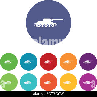 Set of army armed tank panzer divisions isometric armed military transport Stock Vector Image ...