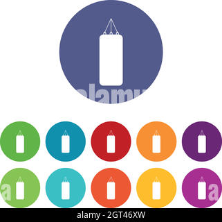 gym boxing punching bag Stock Vector Image & Art - Alamy