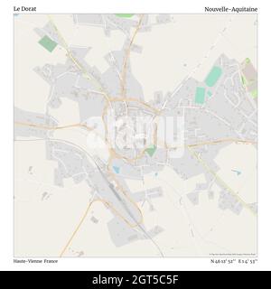 Map of Le Dorat France Stock Photo - Alamy