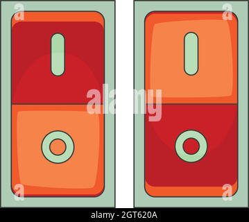 cartoon light switch Stock Vector Image & Art - Alamy