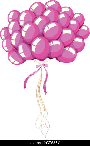 pink balloon helium floating Stock Vector Image & Art - Alamy