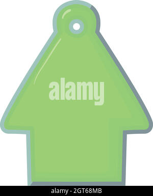 Vector House icon. Paper sticker with shadow. Colorful symbol of ...