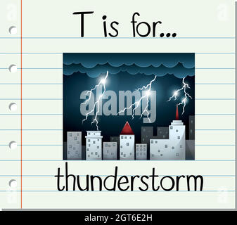 Flashcard letter S is for storm Stock Vector Image & Art - Alamy