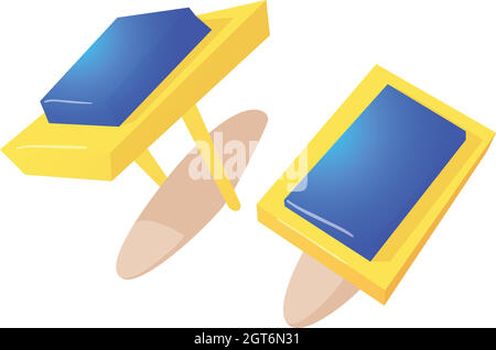 Silver cufflink icon cartoon vector. Fashion elegance. Male style Stock ...