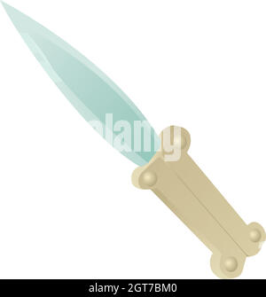 dagger military knife cartoon vector illustration Stock Vector Image ...