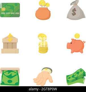 Funding icons set, cartoon style Stock Vector Image & Art - Alamy