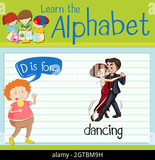 Flashcard letter D is for dance Stock Vector Image & Art - Alamy