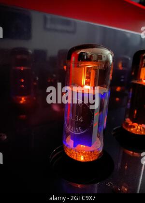Hi-Fi Stereo Vacuum Tube Preamplifier Control Panel Stock Photo - Alamy