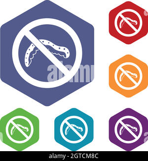No caterpillar sign icons set Stock Vector Image & Art - Alamy