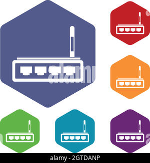 Technology networking vector line icons set. Networking, Technology ...