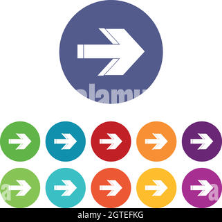 directional arrow sign or icons set design Stock Vector Image & Art - Alamy