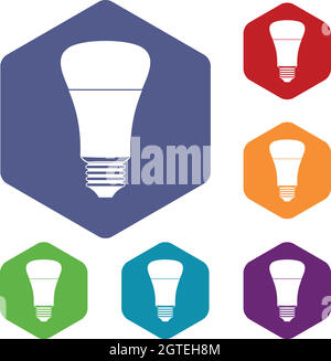 LED icon set Stock Vector Image & Art - Alamy