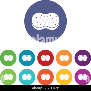 sponge bath tool with foam Stock Vector Image & Art - Alamy