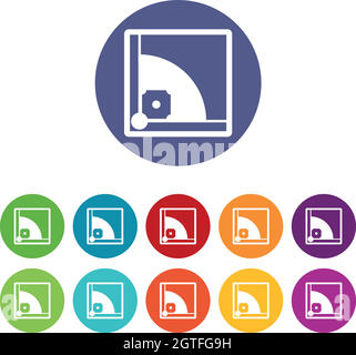 Hit-and-run line icons collection. Accident, Fleeing, Responsibility ...