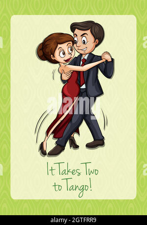 Takes two to tango illustration Stock Vector Image & Art - Alamy
