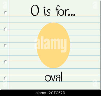 Flashcard letter O is for oval Stock Vector Image & Art - Alamy