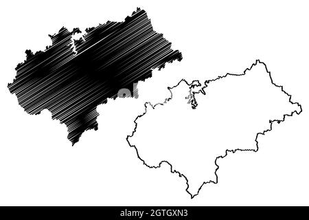 Mysore district (Karnataka State, Republic of India, Mysore division ...
