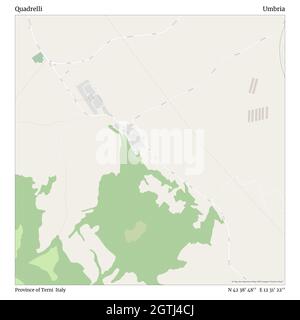 Quadrelli Terni Italy Map