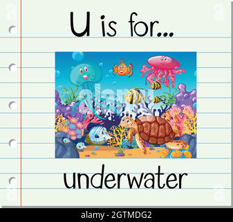 Flashcard letter J is for jellyfish illustration Stock Vector Image & Art - Alamy