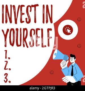 Inspiration showing sign Invest In Yourself. Conceptual photo learn new ...