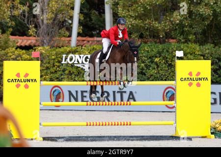 Kyle Timm of Canada riding Crapule Verdoso during the CSIO Barcelona ...