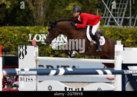 Kyle Timm of Canada riding Crapule Verdoso during the CSIO Barcelona ...
