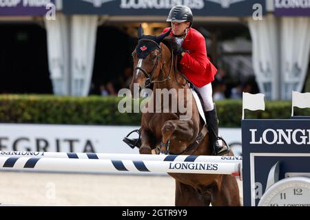 Kyle Timm of Canada riding Crapule Verdoso during the CSIO Barcelona ...