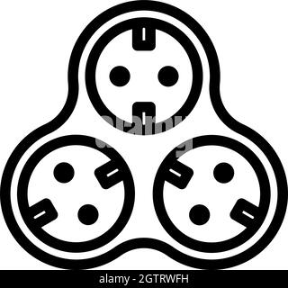 AC Splitter Icon Stock Vector Image & Art - Alamy