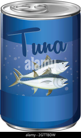 tuna canned product Stock Vector Image & Art - Alamy