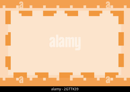 Orange background with dash line frame illustration Stock Vector Image ...