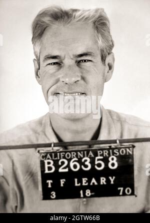 1970 , 18 march , California , USA : Mug shot of american psychologist ...